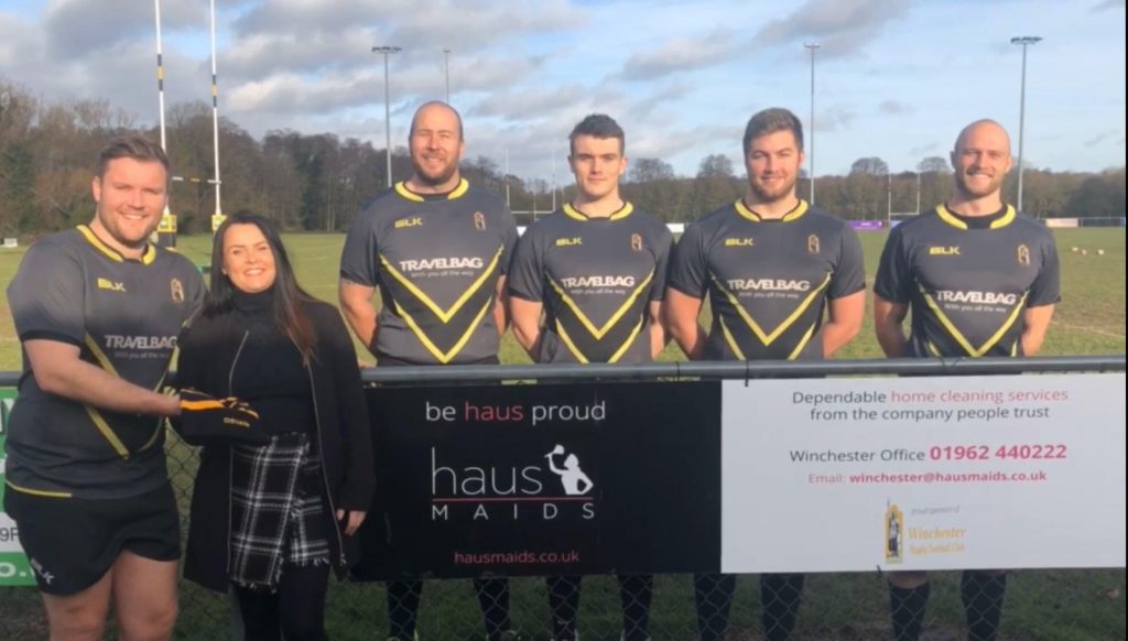 Haus Maids Sponsors Winchester Rugby Club